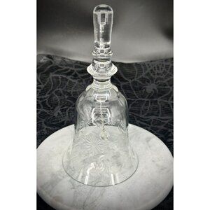 Accents | This Is A Vintage Handblown Crystal Or Clear Glass Bell With ...
